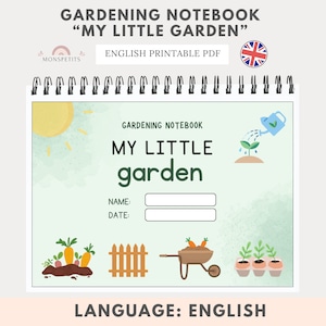 Printable Gardening Journal, My Little Garden, Plant Log, Leaves, Trees ...