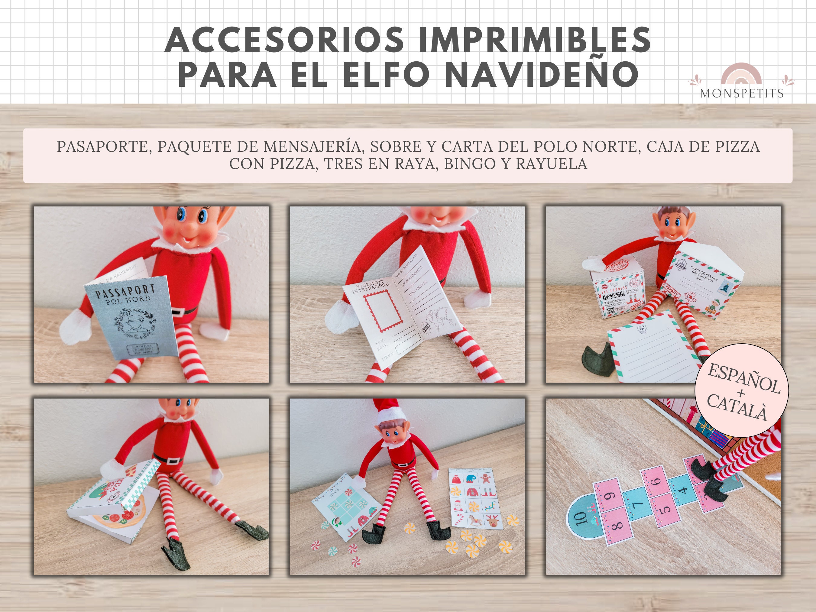 20 Accesorios Imprimibles Elfo Navidad, Juegos Elfo, Tradicion ...