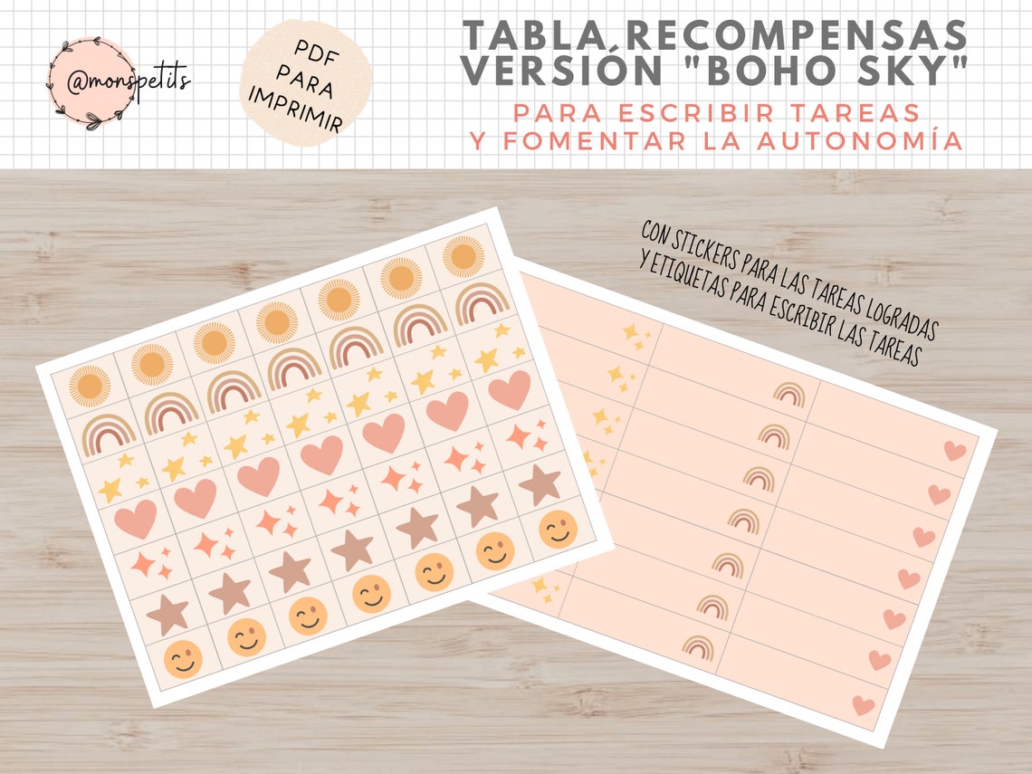 Tabla Recompensas, Economía Fichas, Tablero, Reward Chart, Metas, Niños ...
