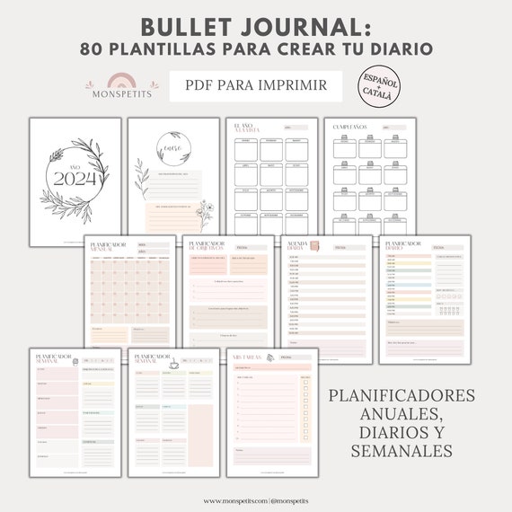 Plantillas Imprimibles Para Tu Bullet Journal Dibujos De 50 Off
