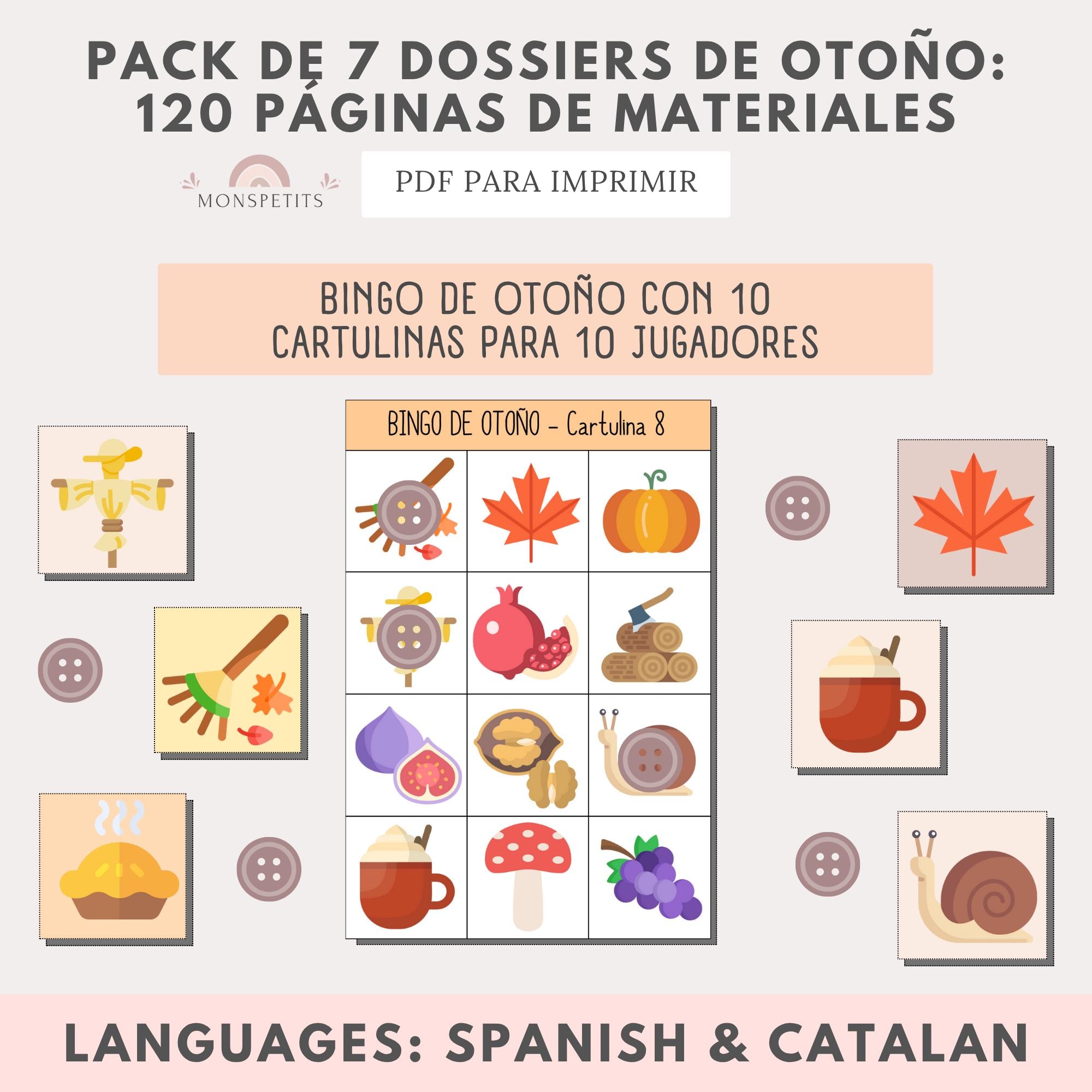 Pack Imprimibles Otoño, Juegos, Leer, Escribir, Actividades Aprendizaje ...