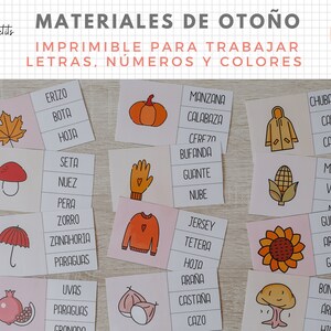 Materiales Otoño Con Actividades De Números, Vocabulario, Letras ...