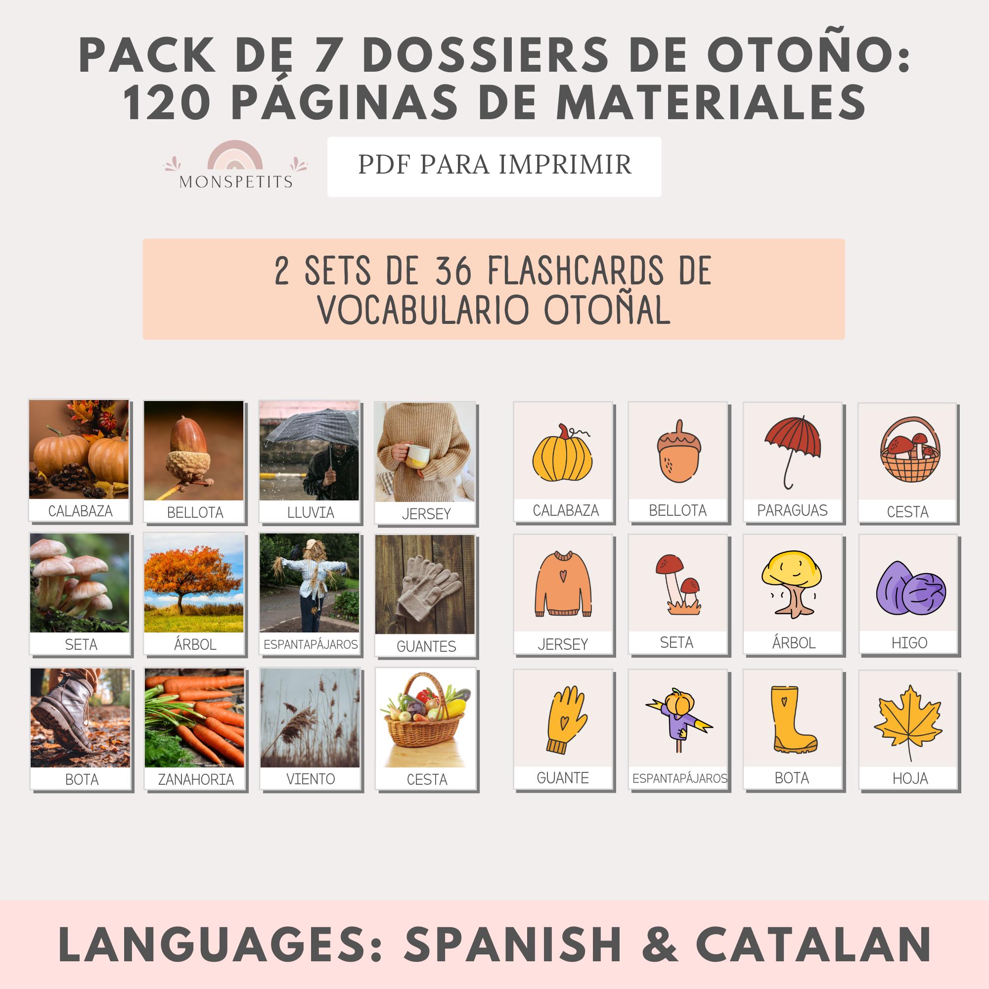 Pack Imprimibles Otoño, Juegos, Leer, Escribir, Actividades Aprendizaje ...