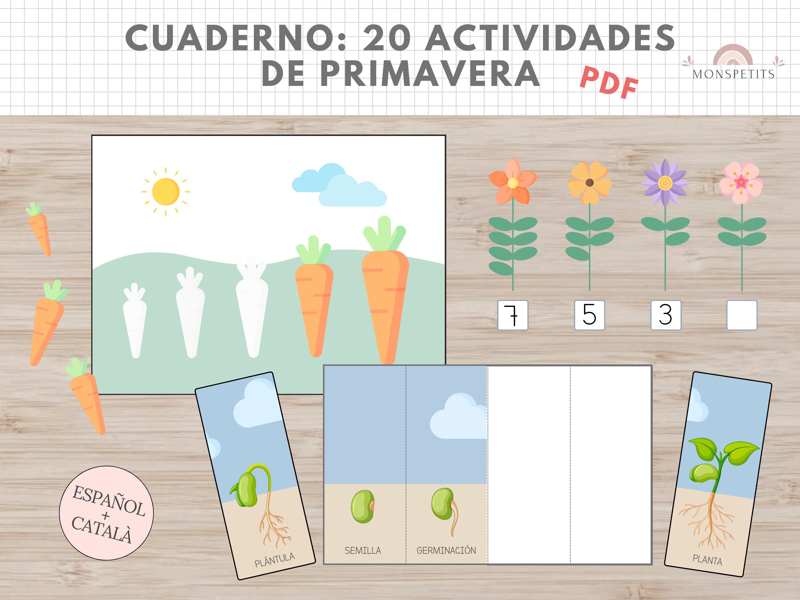 Primavera Cuaderno De Actividades Para Nios Mamnen Cuadernillo De