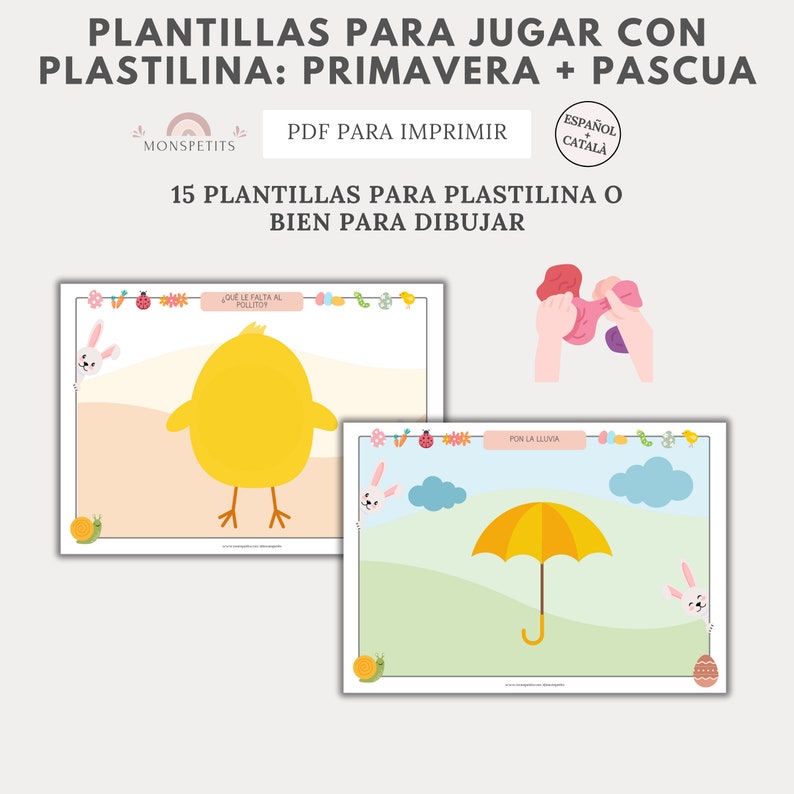 Plantillas Plastilina, Playdough Mats, Primavera Pascua, Dibujo ...