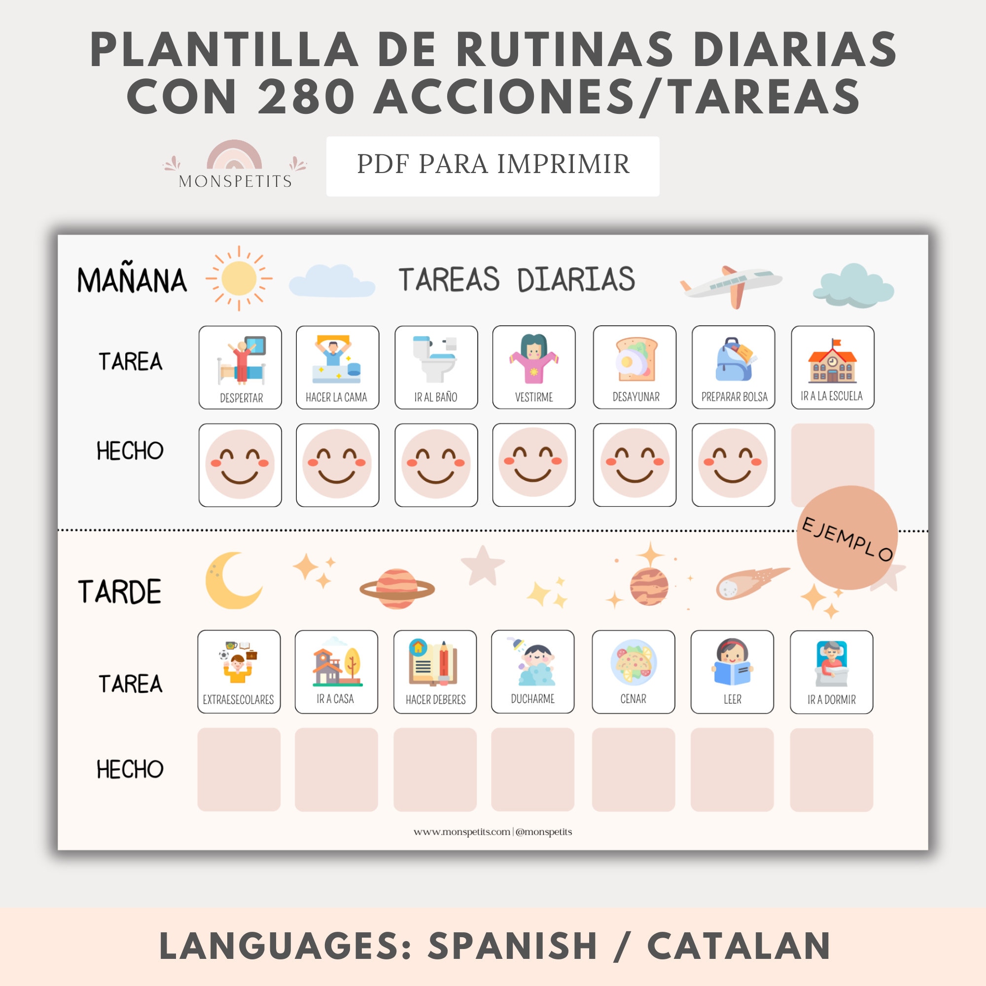 Plantillas De Cuadros De Tareas Diarias Para Imprimir Las Mejores