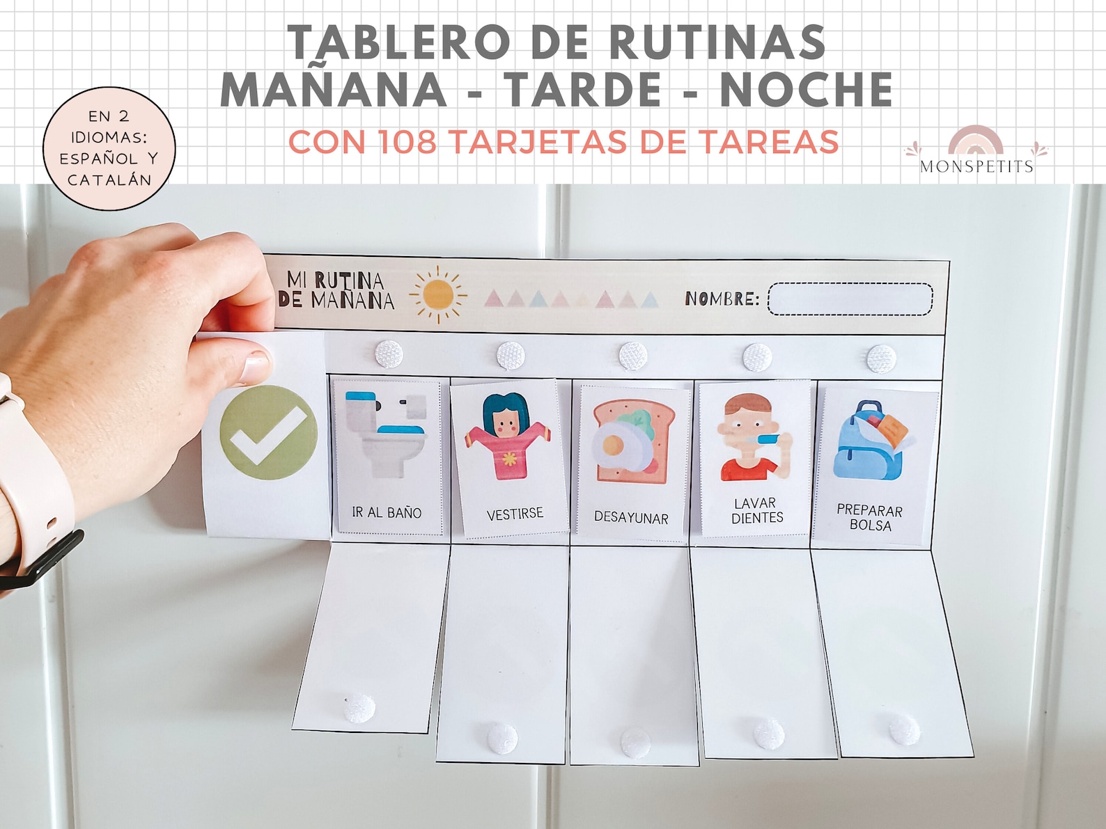 Tablero de Rutinas y Hábitos, Plantilla Imprimible, Planificador ...
