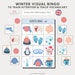 Winter Themed Visual Bingo, Game, Children's Vocabulary, Printable ...