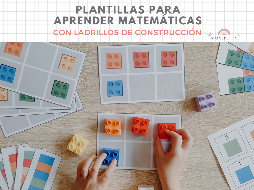 Matemáticas Con Ladrillos De Construcción, 24 Pág, Plantilla Imprimible ...