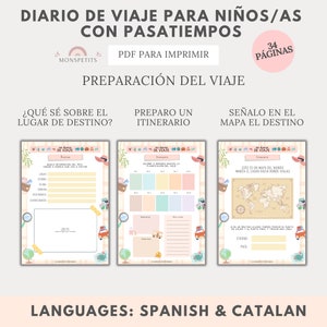 Diario De Viaje Para Niños, Cuaderno Actividades Vacaciones, Ed ...