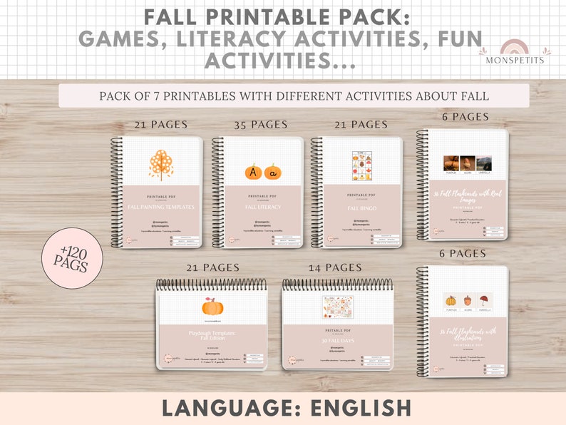 Fall Printable Pack: Games, Reading, Writing, Learning Activities for ...