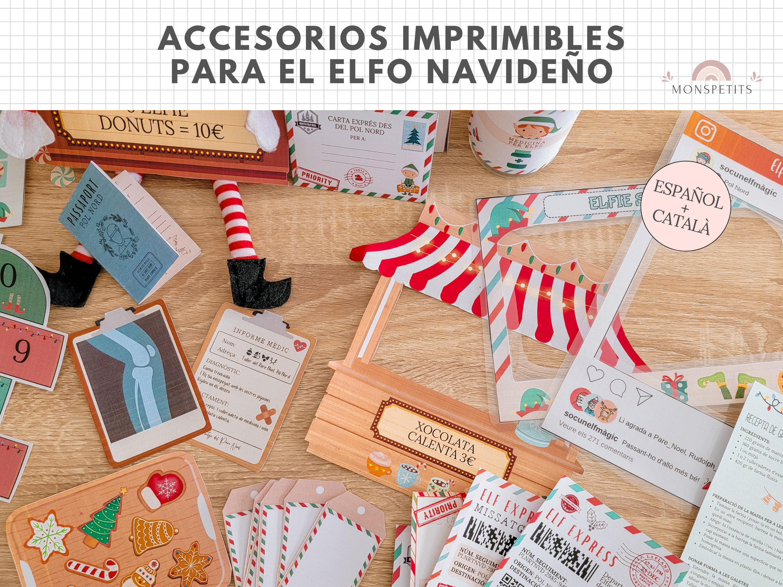 20 Accesorios Imprimibles Elfo Navidad, Juegos Elfo, Tradicion ...