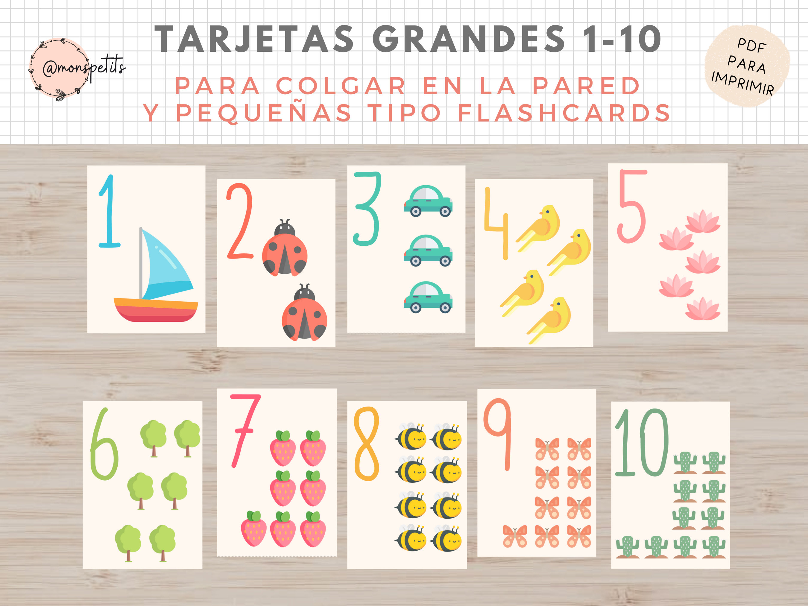 Tarjetas De Números Imprimibles De Touchmath Free Math Flashcard