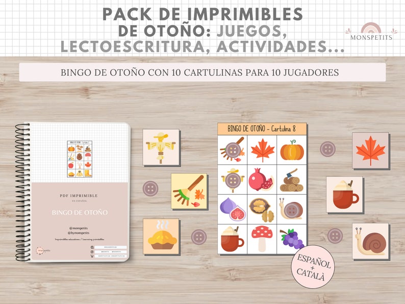 Pack Imprimibles Otoño Juegos Leer Escribir Actividades - Etsy España