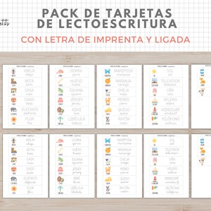 Pack Tarjetas Lectoescritura, Español Y Catalán, Repasar Palabras ...