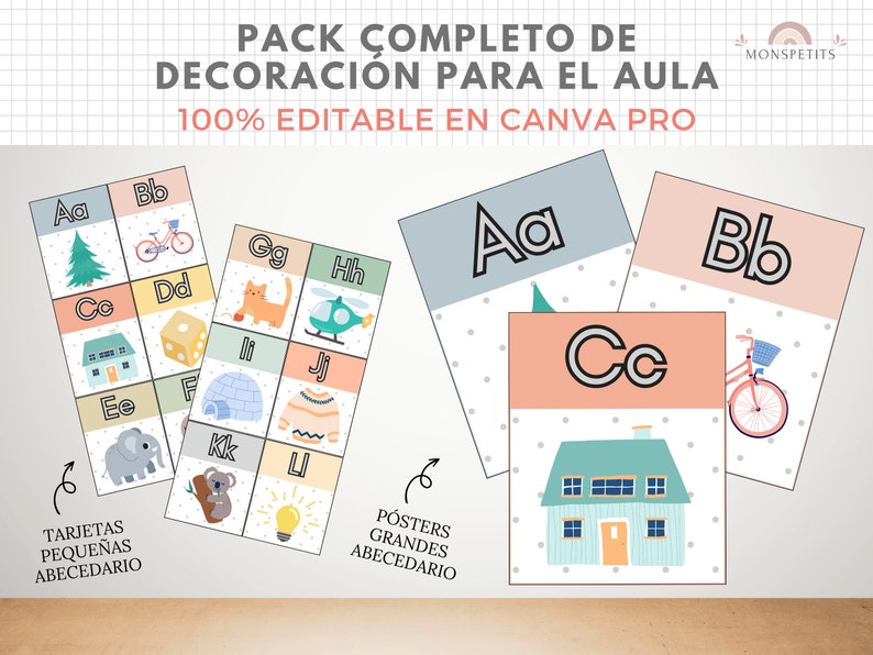 Pack Completo Decoracion Aula 130 Paginas EDITABLE En Canva - Etsy
