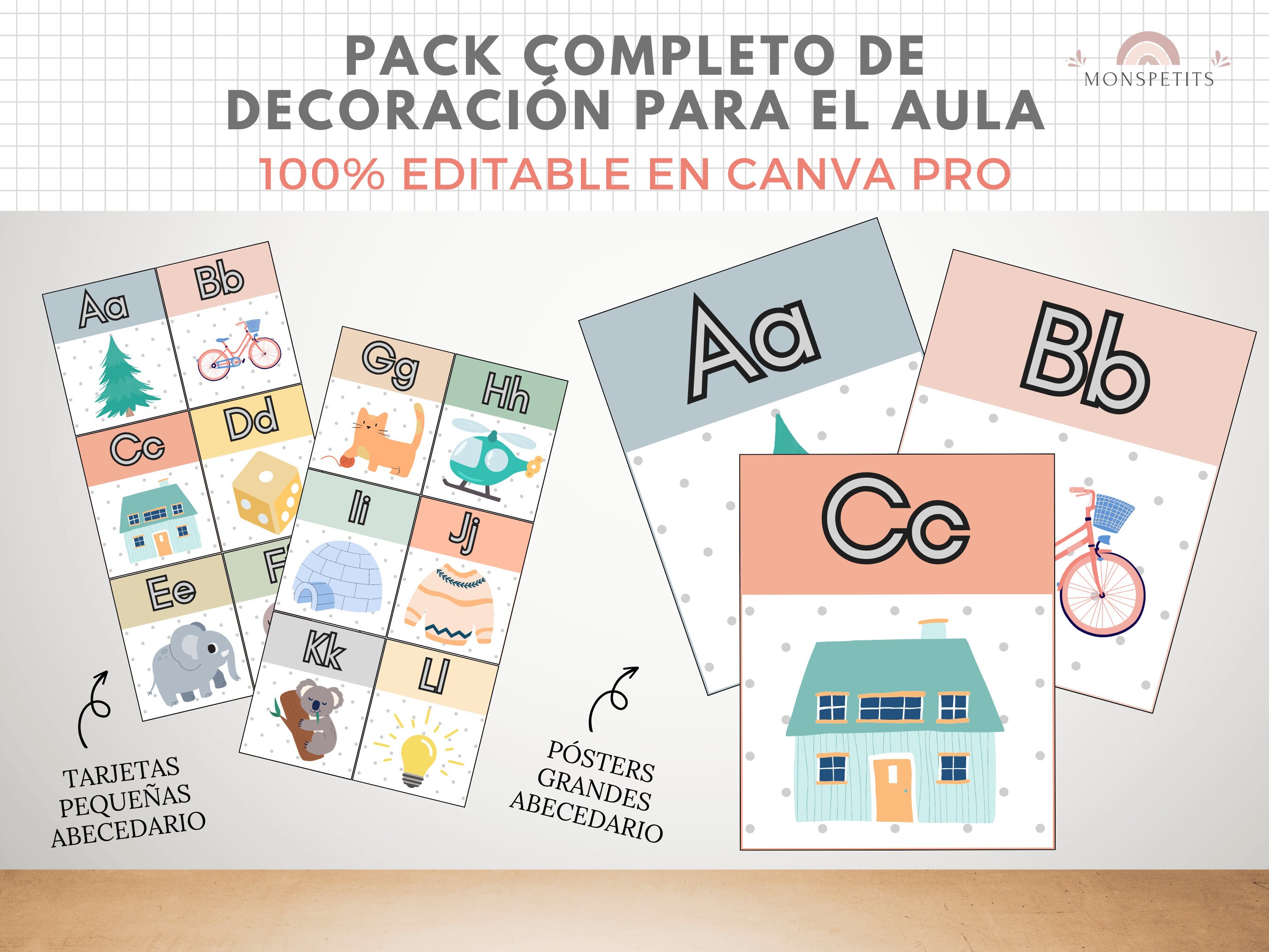 Pack Completo Decoracion Aula 130 Paginas EDITABLE En Canva - Etsy