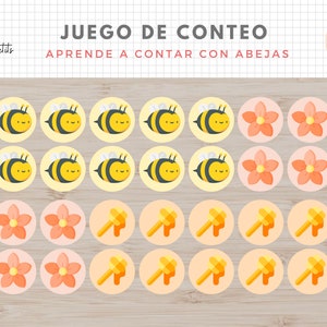 Juego De Contar Con Abejas - Matematicas - Numeros - Español ...