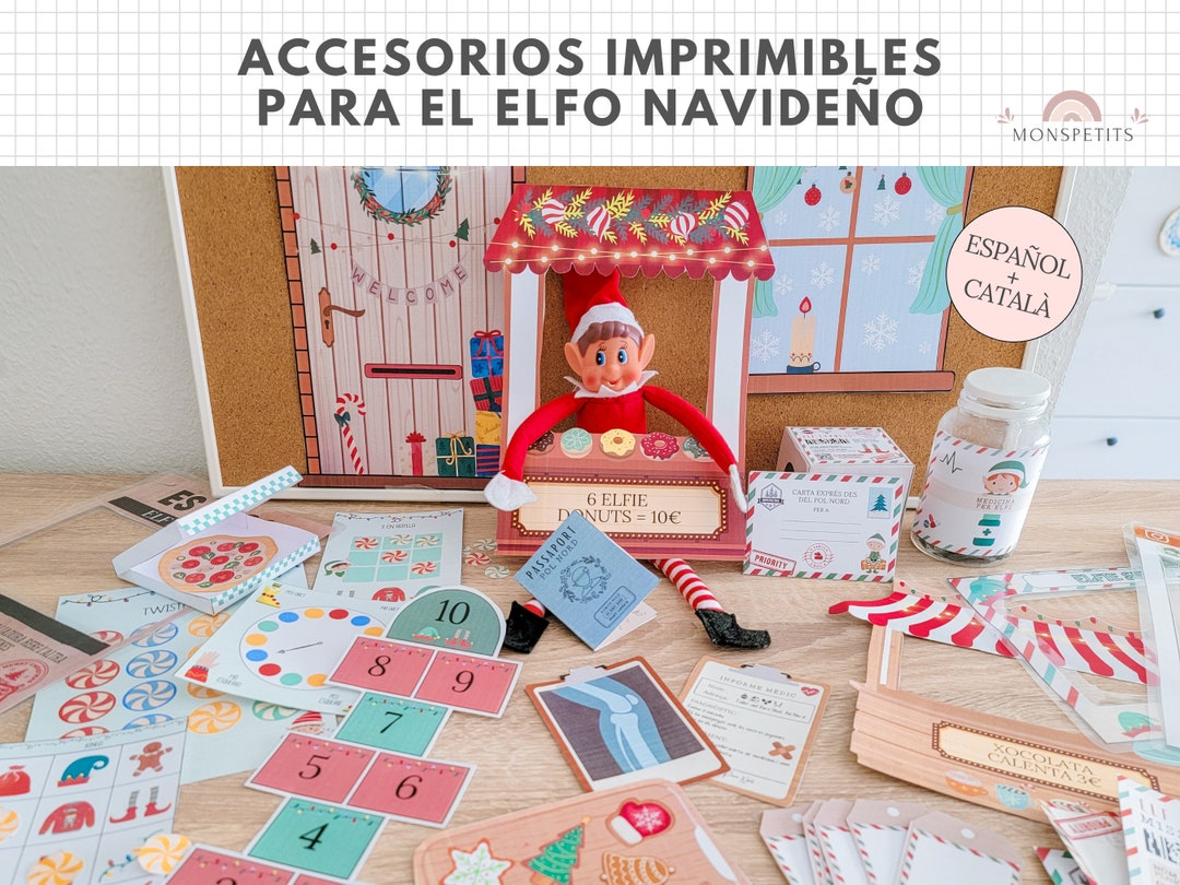20 Accesorios Imprimibles Elfo Navidad, Juegos Elfo, Tradicion ...