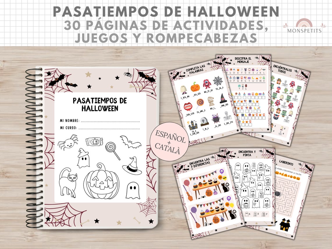 Pasatiempos Halloween, Juegos, Sopa Letras, Crucigramas, Actividades ...