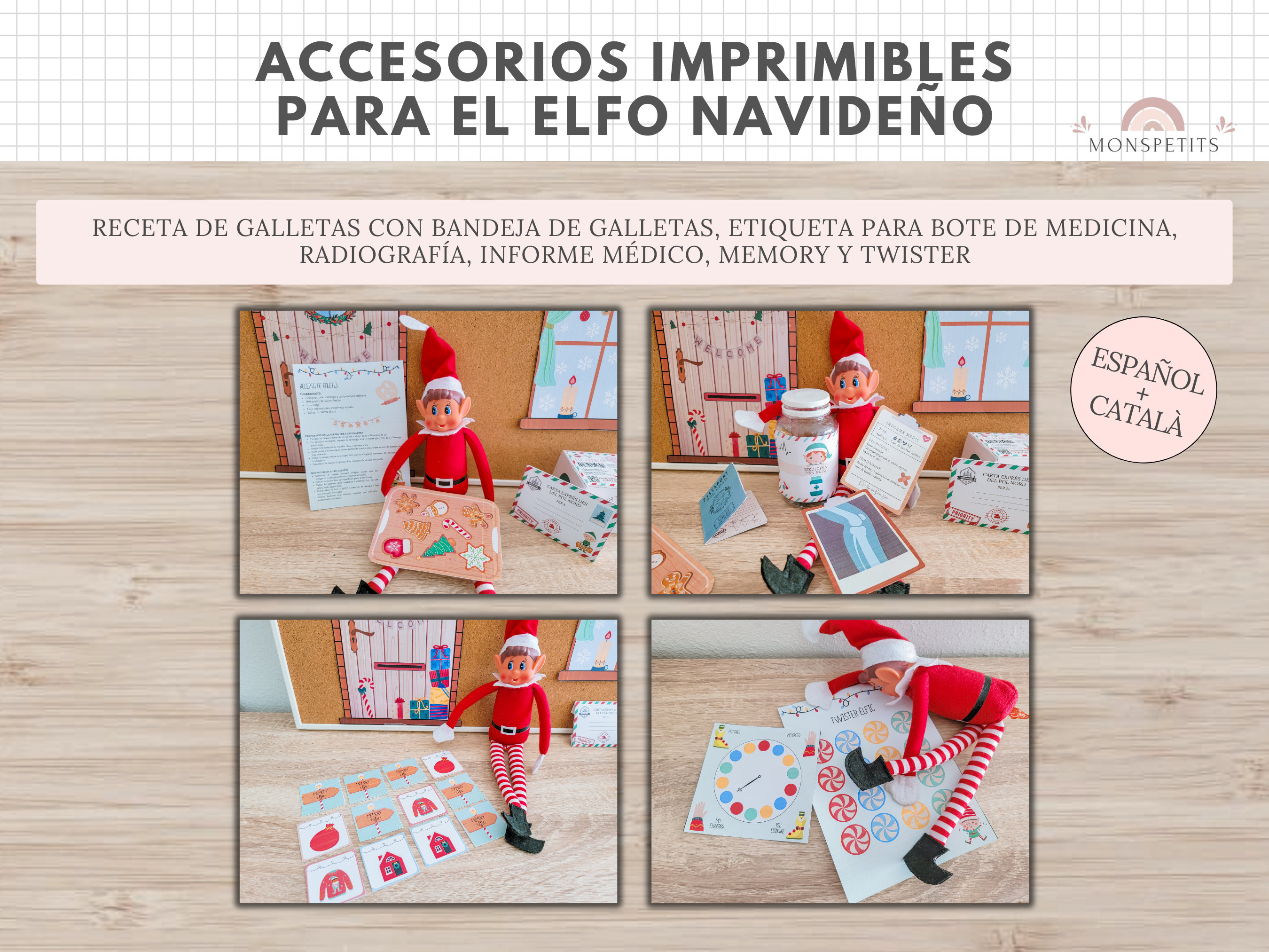 20 Accesorios Imprimibles Elfo Navidad, Juegos Elfo, Tradicion, Actividades, Elf Props ...