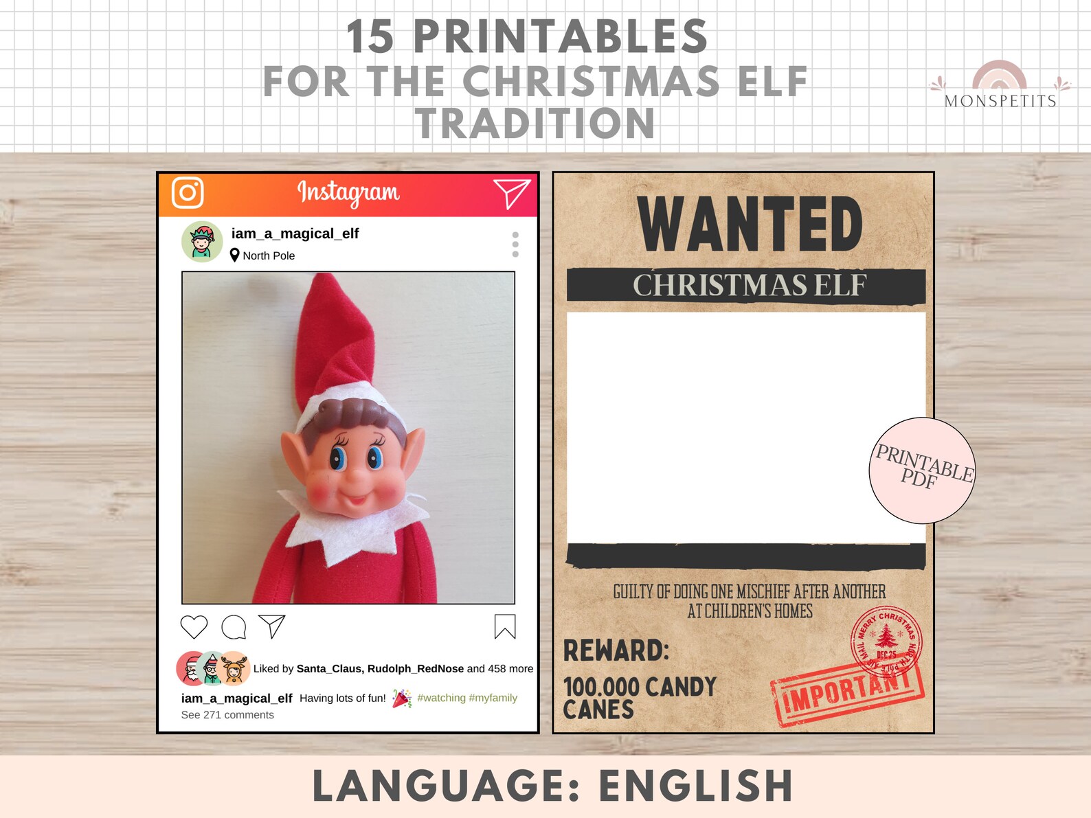 15 Printable Elf Tradition Kit, Christmas Tradition, Activities ...