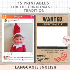 15 Printable Elf Tradition Kit, Christmas Tradition, Activities ...