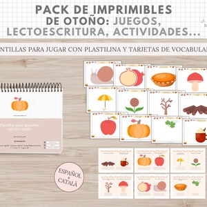 Pack Imprimibles Otoño, Juegos, Leer, Escribir, Actividades Aprendizaje ...