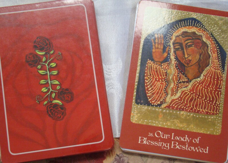 Card Reading Mother Mary Oracle Deck - Etsy