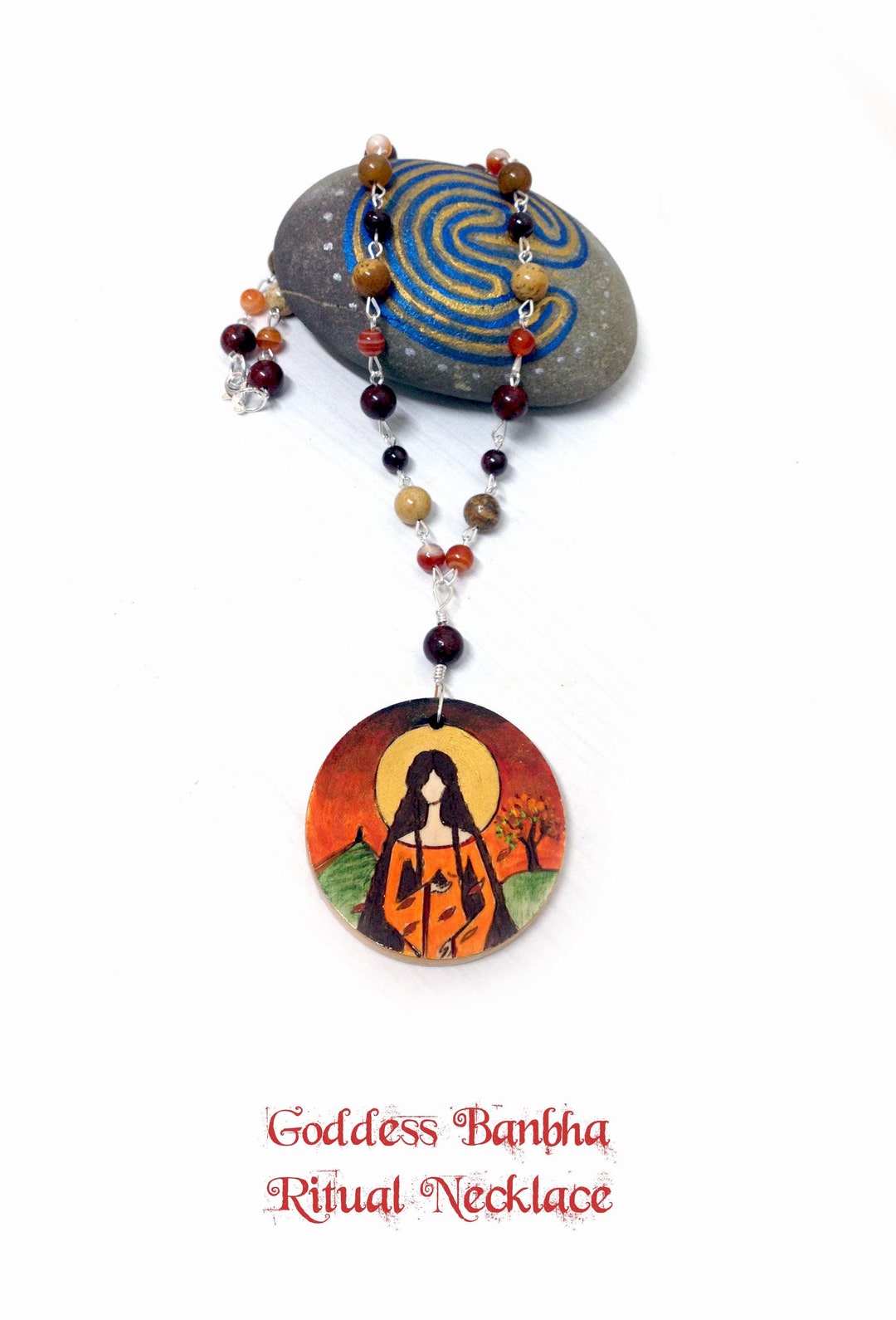 Goddess Banba Ritual Necklace Pagan Goddess Hazel Ireland Goddess ...