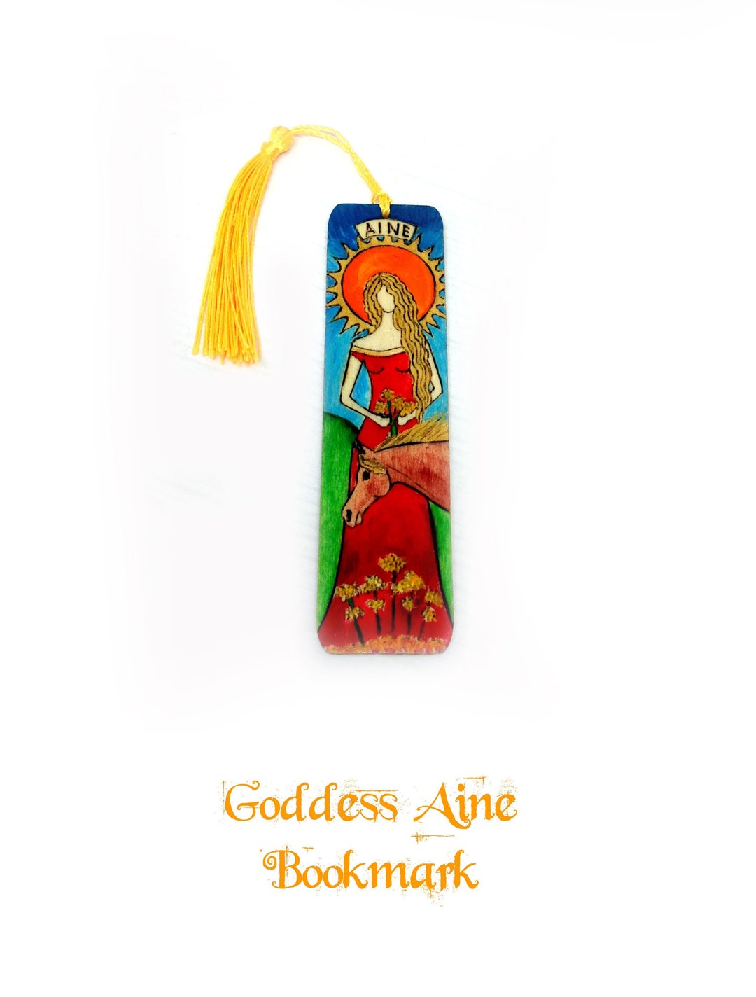 Goddess Aine Bookmark Pagan Witch Wiccan Magic Miudsummer Summer Litha ...