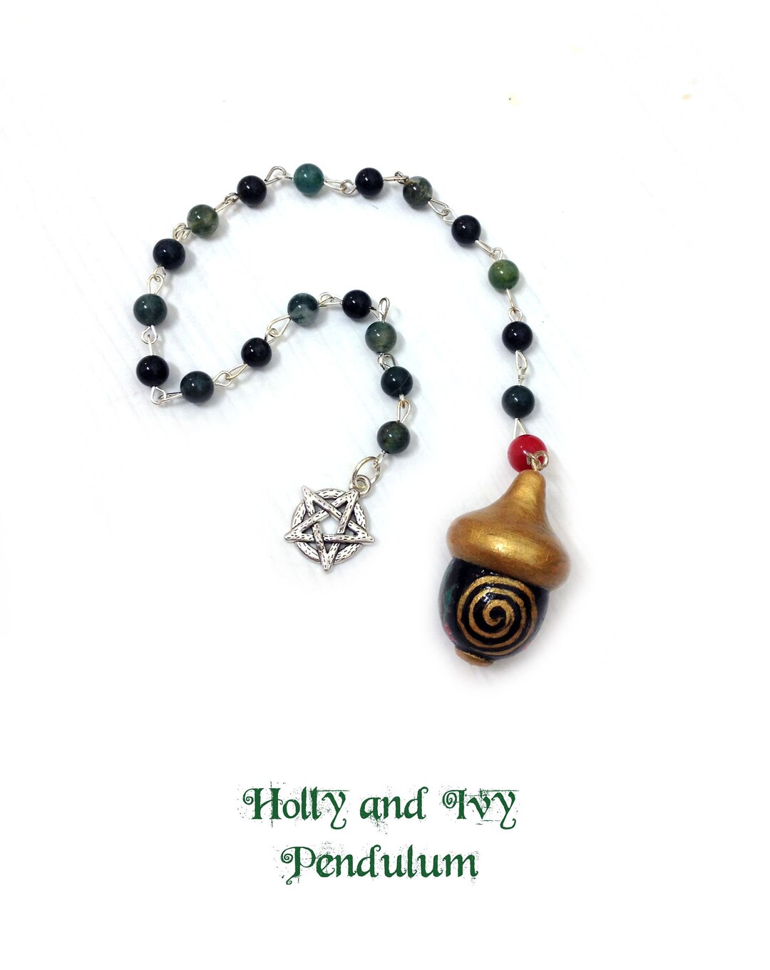 Holly and Ivy Pendulum Pagan Divination Witchcraft Wood - Etsy