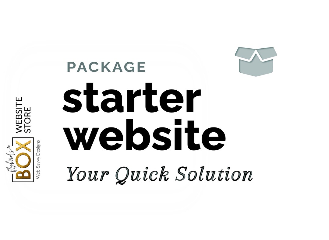 STARTER WEBSITES 'your Quick Solution' Package: Pre-made Theme + Set-up ...