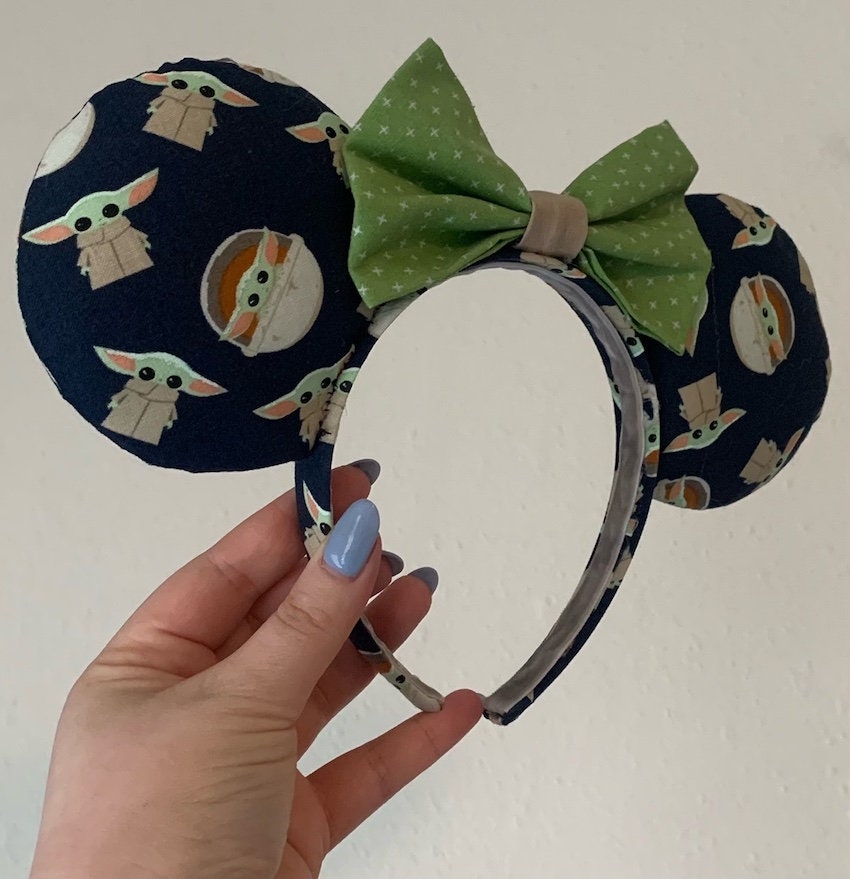 Grogu Disney Ears//mandalorian//minnie Ears//mickey Ears - Etsy