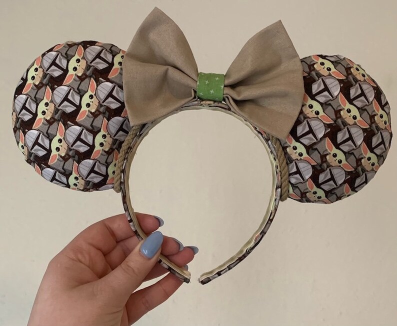 Grogu Disney Ears//mandalorian//minnie Ears//mickey Ears - Etsy