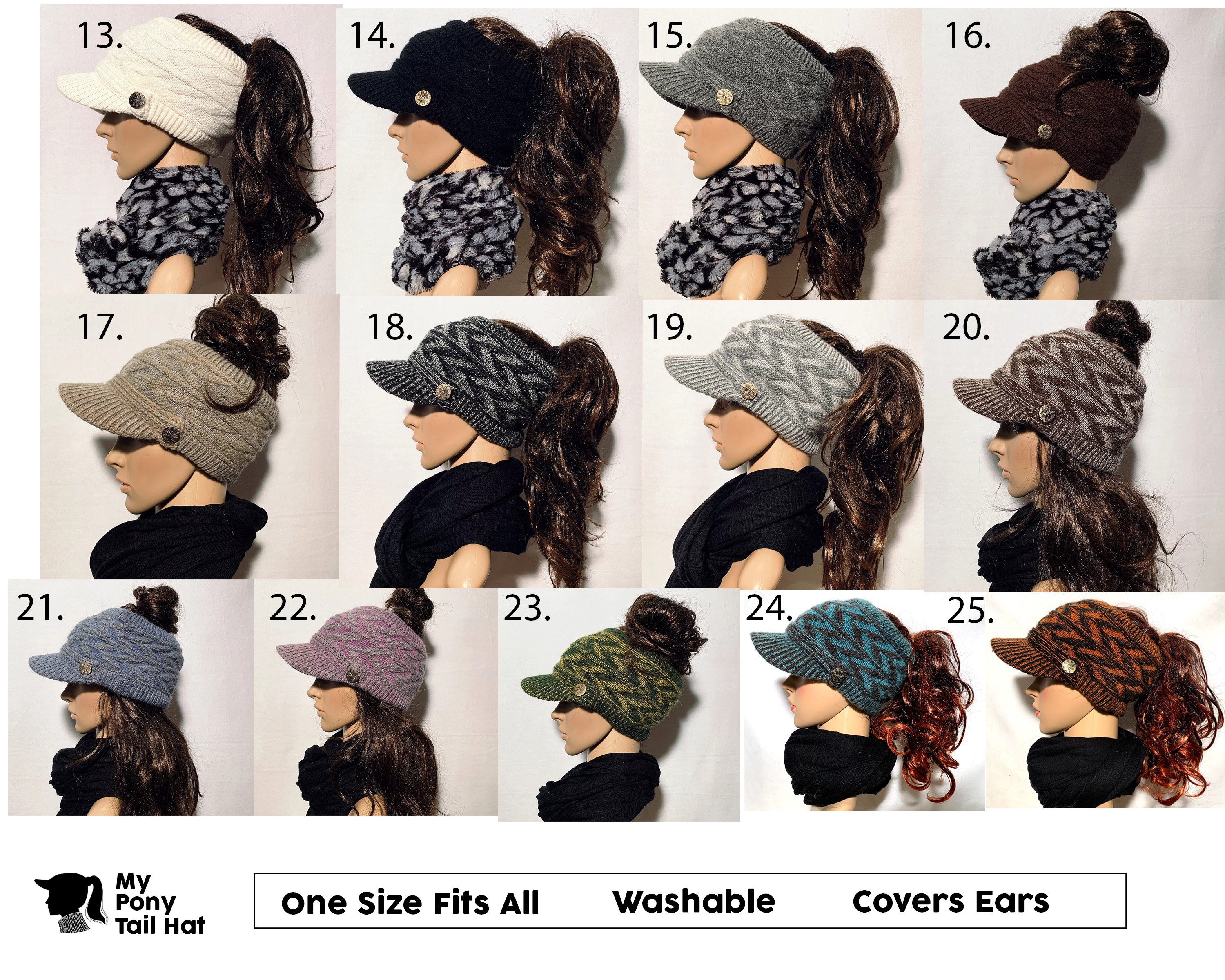 Pony Tail Hat | Etsy