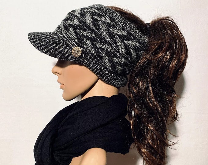 Pony Tail Hat - Etsy