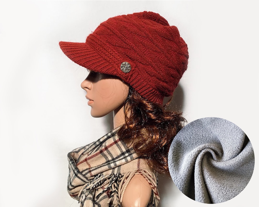 Fleece Lined Beanie Hat - Etsy