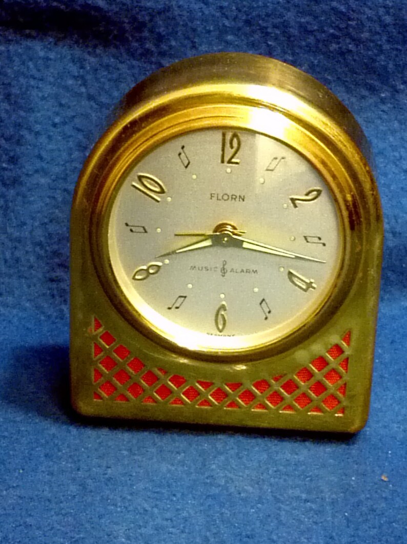 Florn Brass Musical Alarm Clock - Etsy