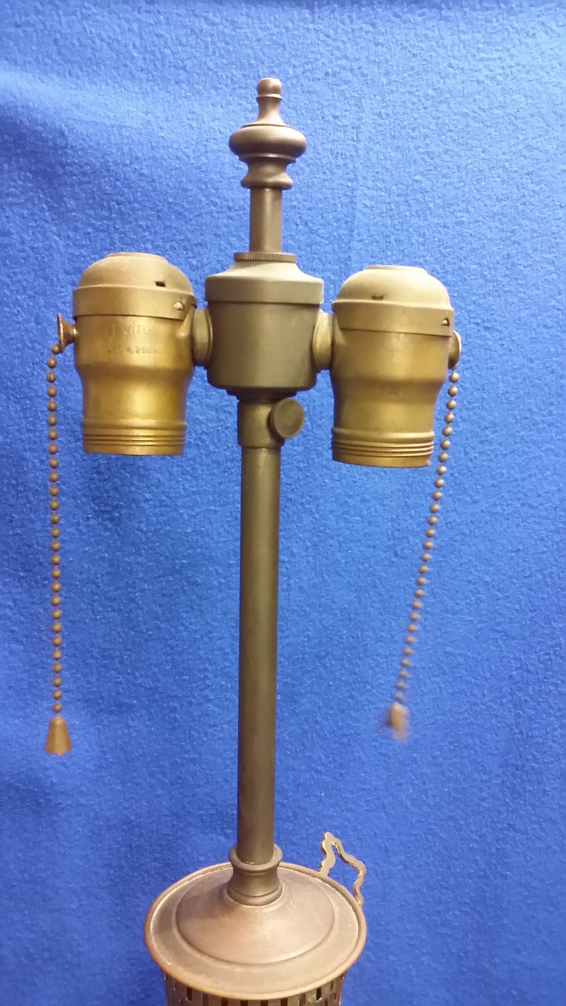 A Bronze Leviton Table Lamp - Etsy
