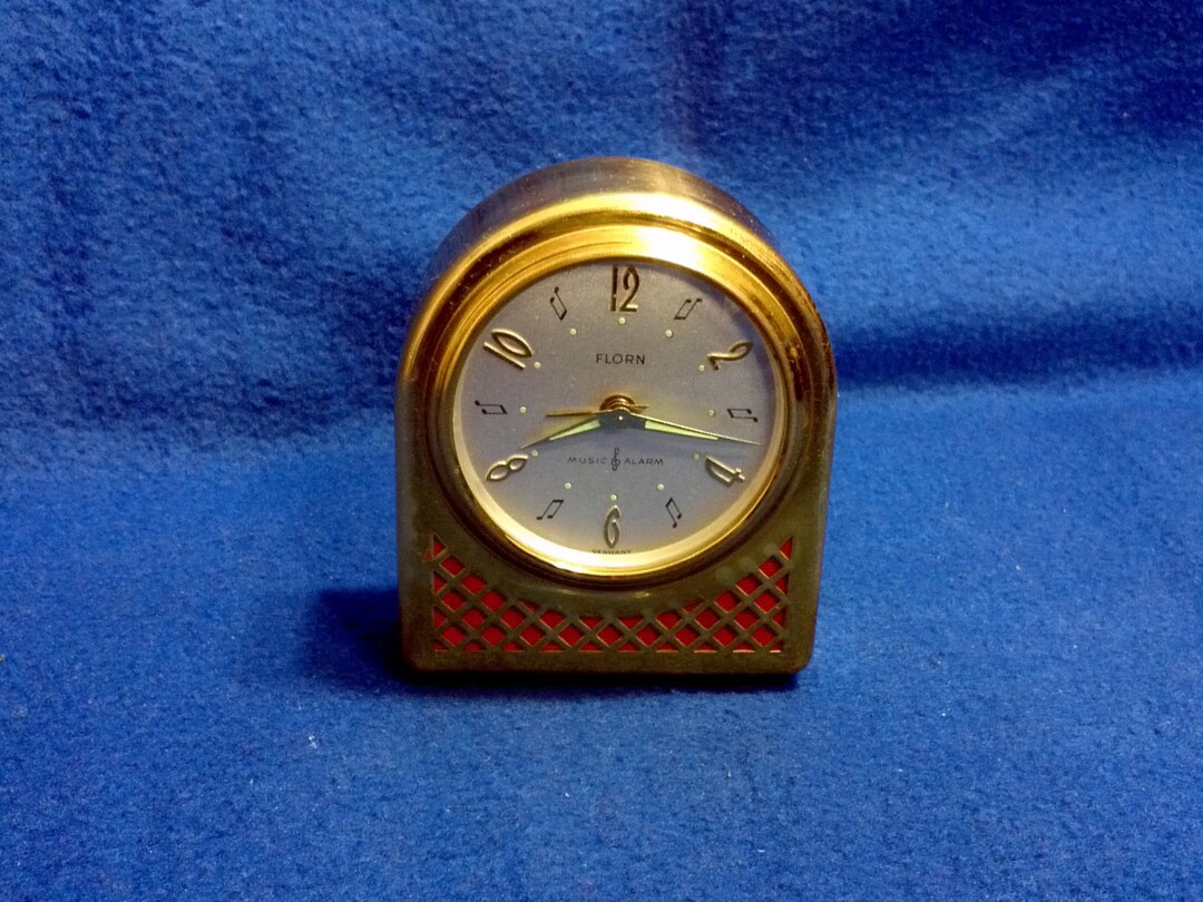 Florn Brass Musical Alarm Clock - Etsy