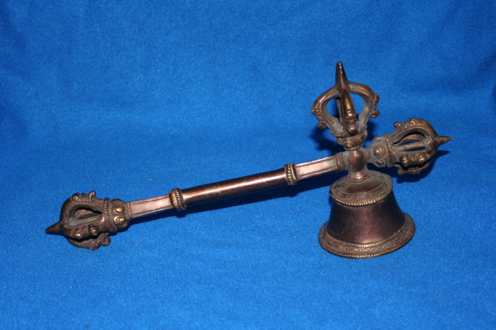 Antique 19th Century Bronze Hand Bell - Etsy