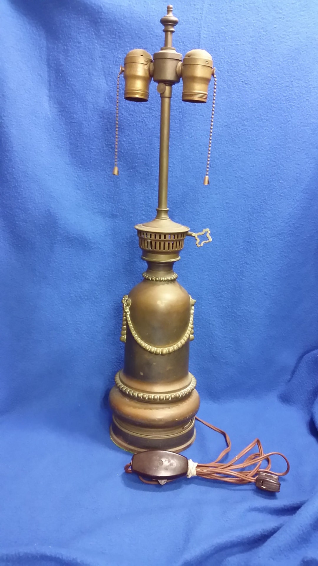 A Bronze Leviton Table Lamp - Etsy