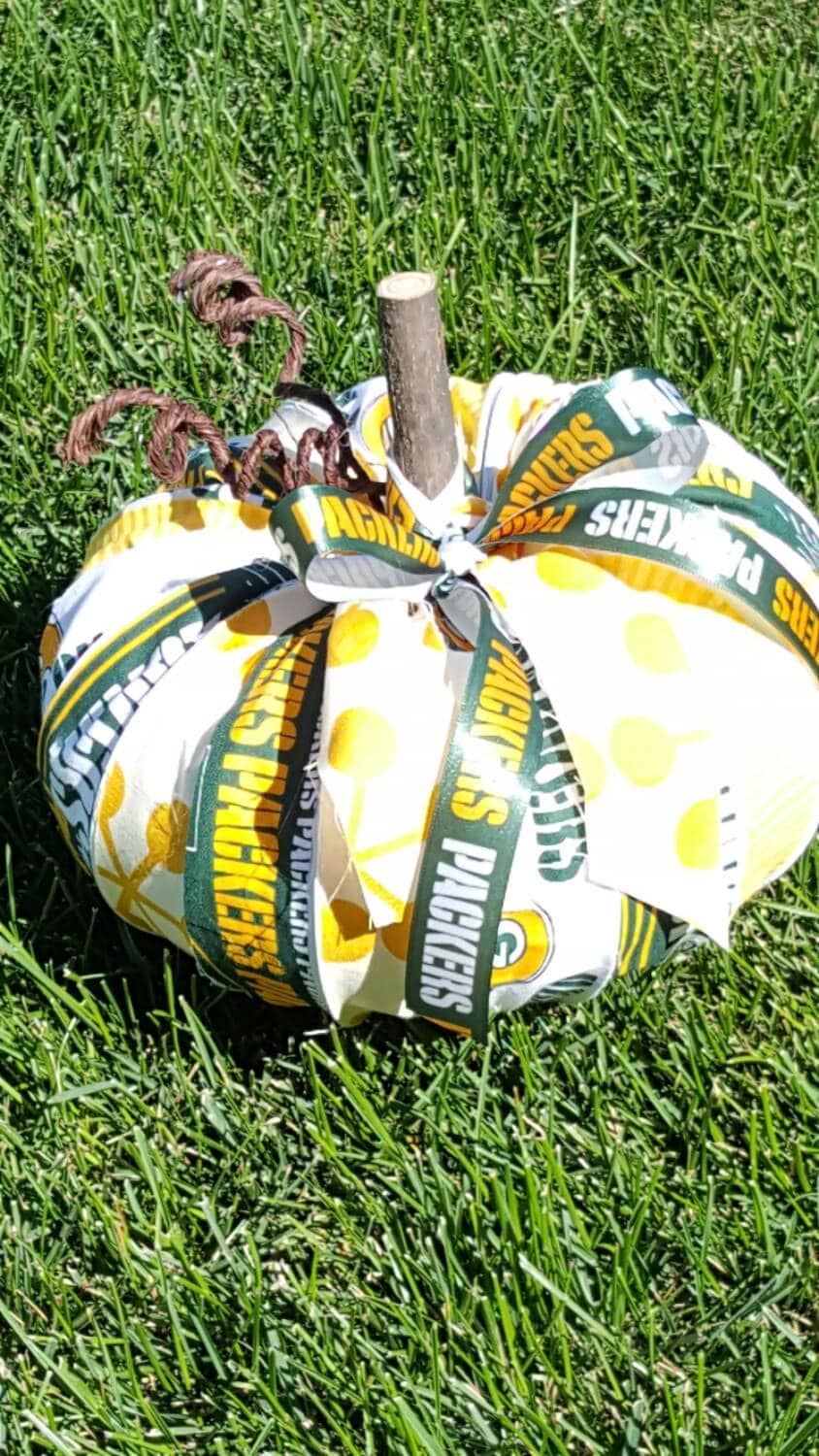 Greenbay Packers Pumpkin / Football Decoration / Gift for Sports Fan - Etsy