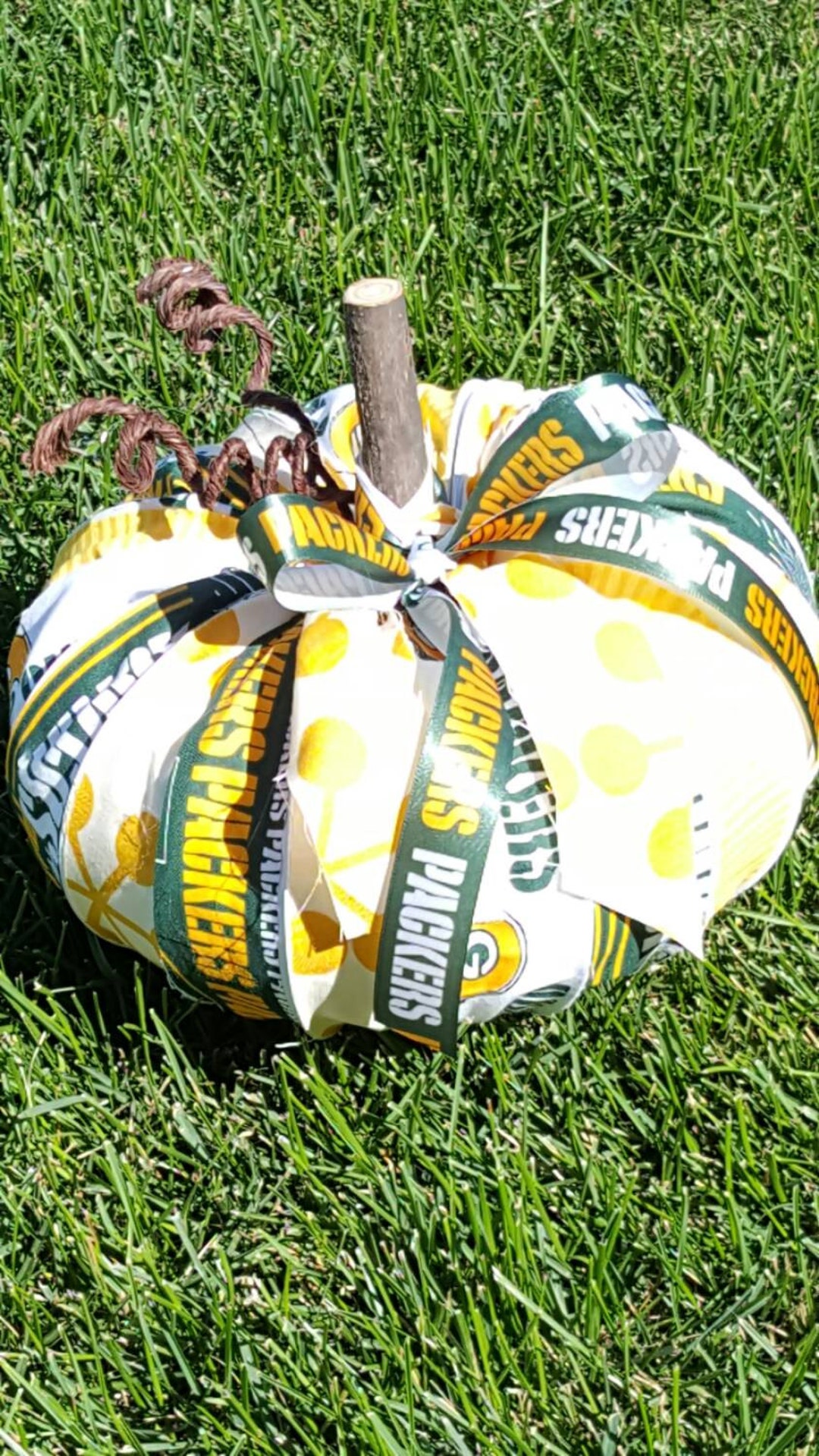 Green Bay Packers Fall Pumpkin Decor, Dryer Vent Tubing Pumpkin - Etsy