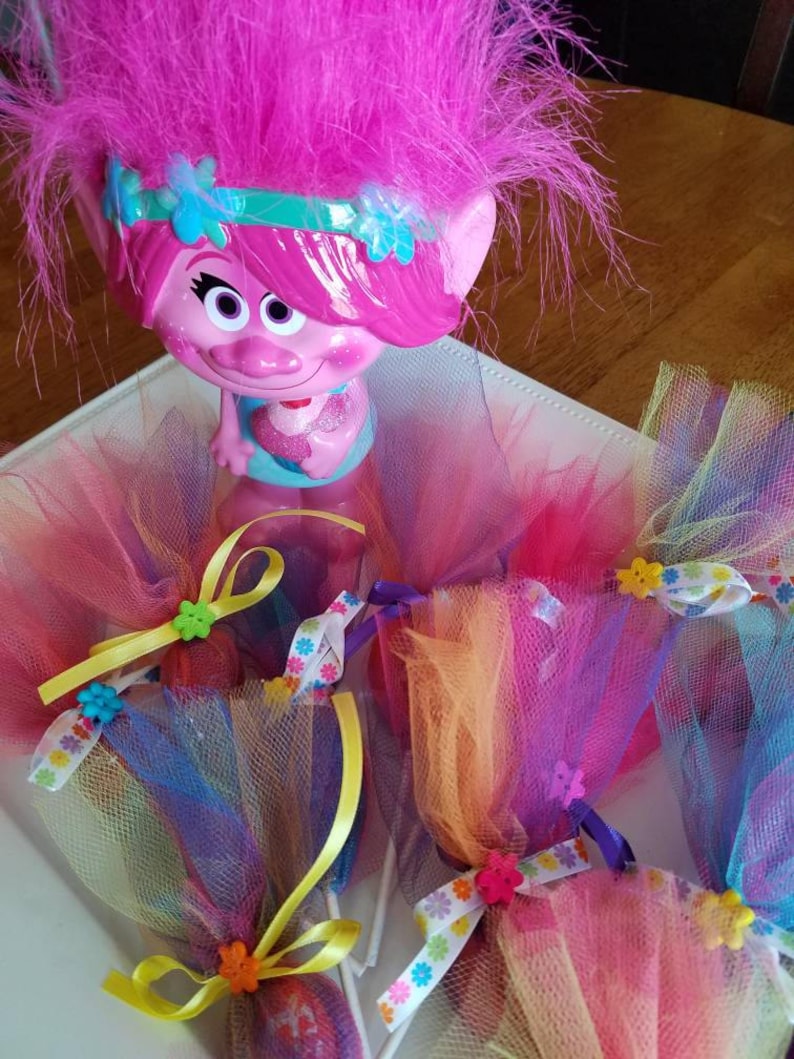 Troll Pops Party Favors, Colorful Hair Suckers (12 Pack) - Etsy