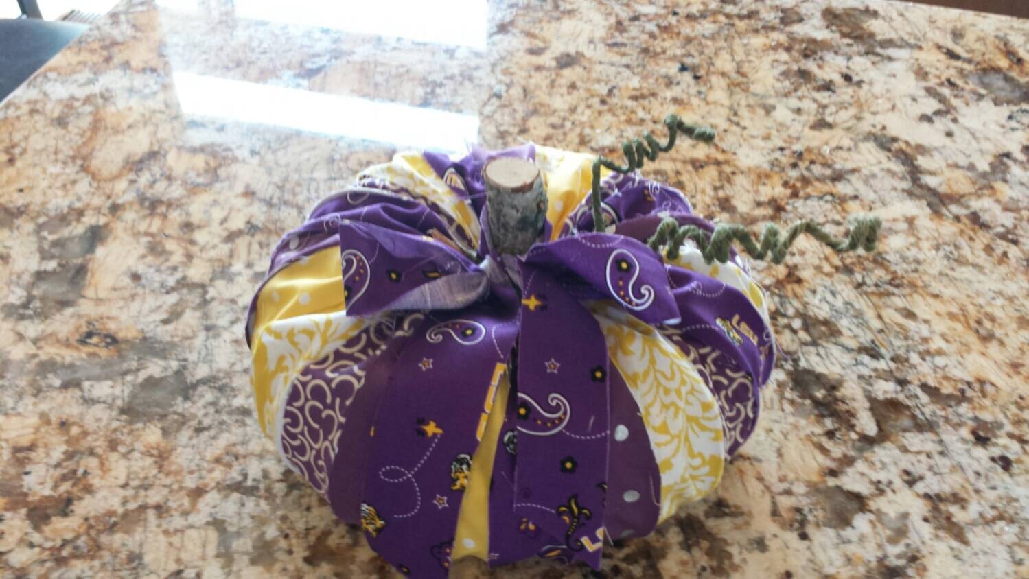 SALE LSU Pumpkins Out of Repurposed Material LSU Tigers - Etsy