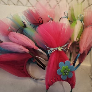 Qty 10 Princess Poppy Party Pack. Troll Hair Headband. Trolls. Party ...