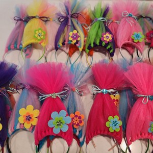 Qty 10 Princess Poppy Party Pack. Troll Hair Headband. Trolls. Party ...