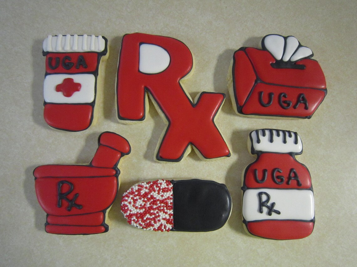 12 Cute Pharmacy Hand Decorated Cookies | Etsy